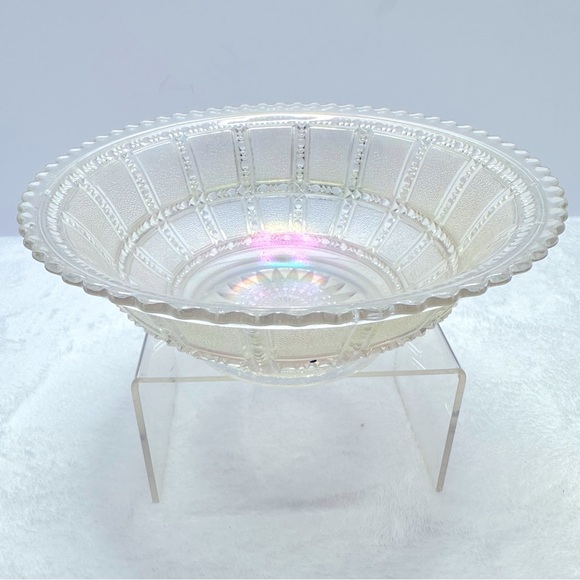 Imperial Glass | Other | Imperial Carnival Clear Glass Beaded Block ...